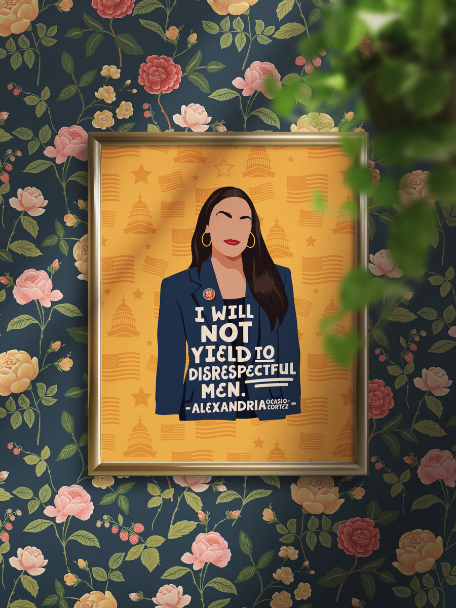 Alexandria Ocasio Cortez (AOC) quote art print – ARCHd