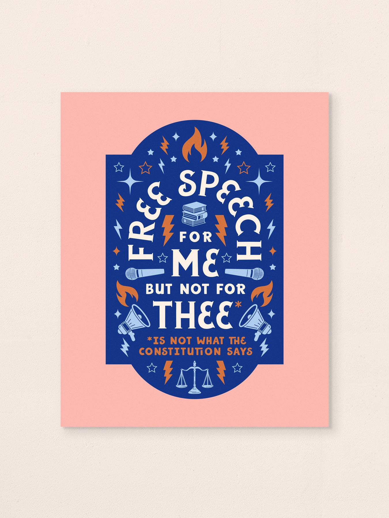 Free Speech, First Amendment Quote, art print – ARCHd