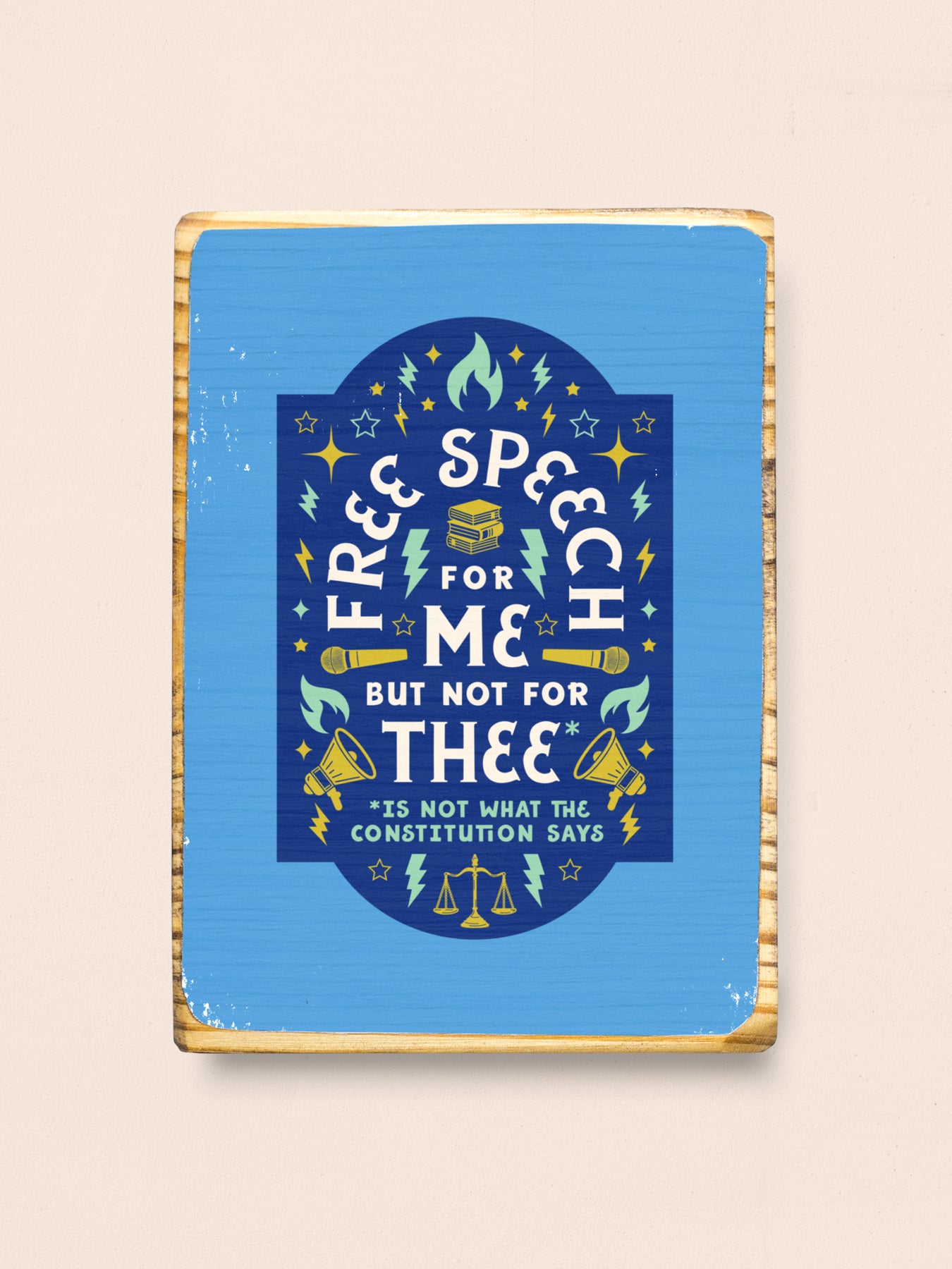 Free Speech, First Amendment Quote, wood wall art – ARCHd