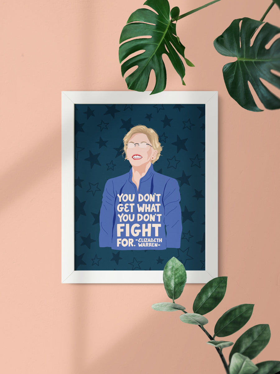 Elizabeth Warren quote art print – ARCHd